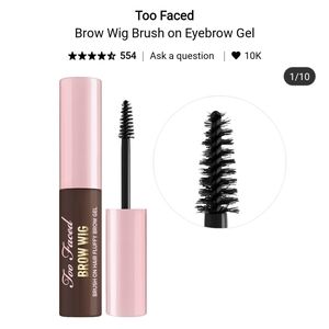 Too Faced | Makeup | New Too Faced Brow Wig Brow Gel Dark Brown | Poshmark